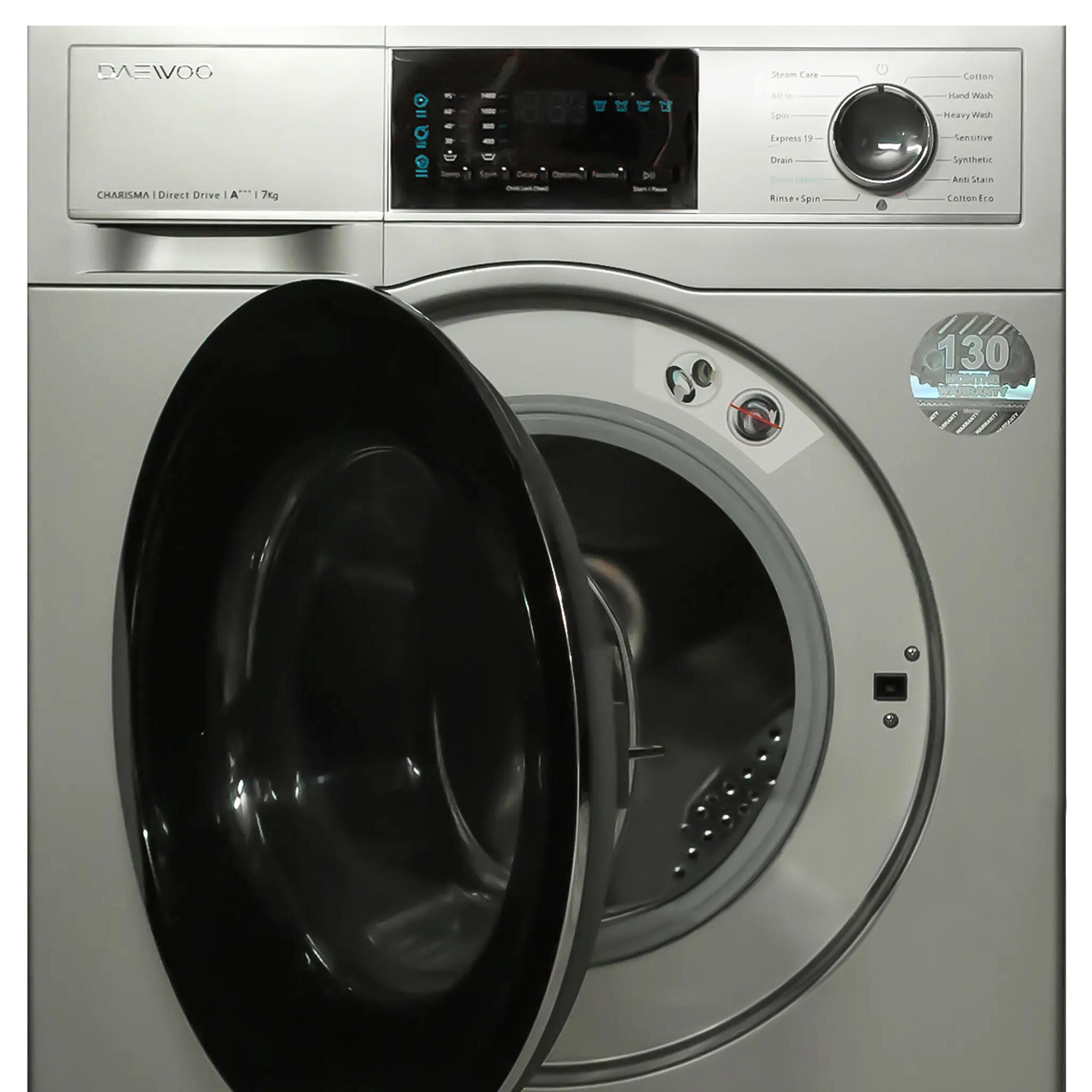 ماشین لباسشویی دوو مدل DWK-7202 ظرفیت 7 کیلوگرم- رنگ سیلور - فروشگاه کالا با من